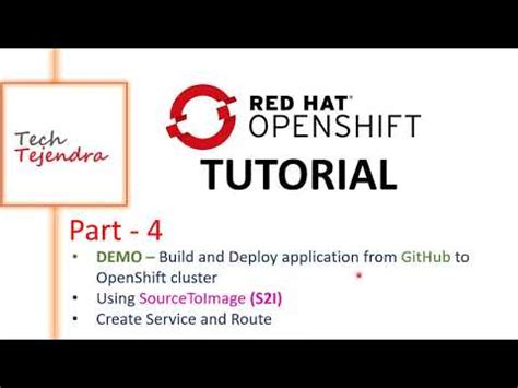 Build And Deploy From GitHub To OpenShift S I OpenShift Tutorial Part Red Hat EX YouTube