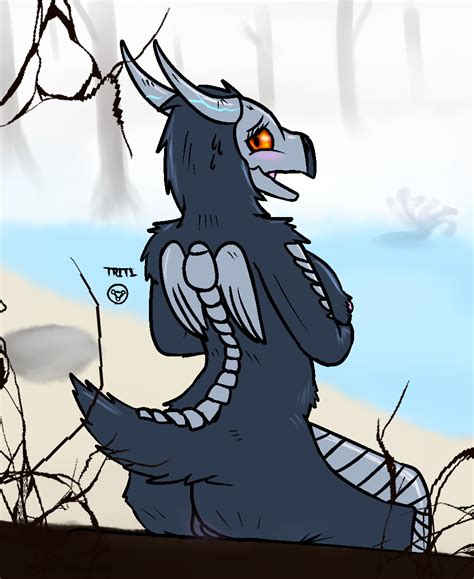 Rule Anthro Ass Black Eyes Blush Dark Souls Dragon Dragonoid Dark Souls Embarrassed