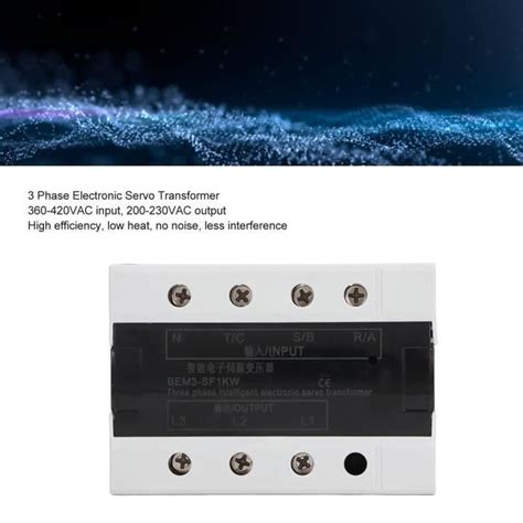 Transformateur Servo Triphasé 1kw Qqmora Convertisseur De Tension électronique Bricolage