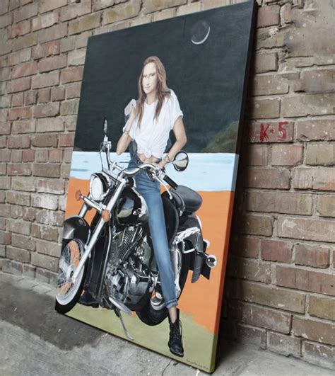 Купити картину «Поїхали зі мною в жанрі індивідуальний портрет акрилом на полотні в стилі