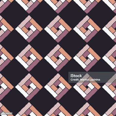 추상적인 기하학적 패턴으로 완벽 한 배경입니다 장식 타일입니다 섬유 교감입니다 0명에 대한 스톡 벡터 아트 및 기타 이미지 0명 기하 기하 도형 Istock