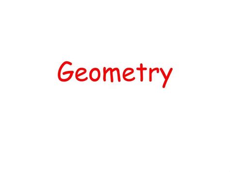 PPT Geometry PowerPoint Presentation Free Download ID 1982073