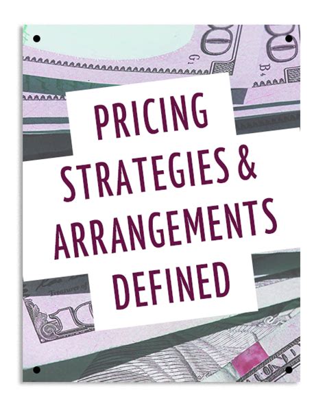 Pricing Strategies And Arrangements Defined Glossaries Prequal