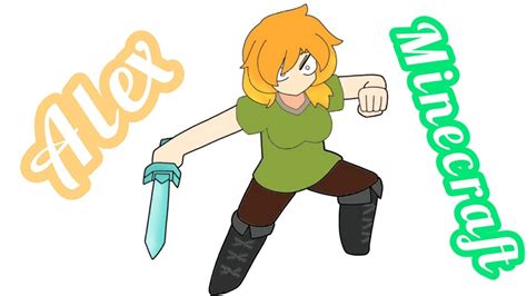 Alex From Minecraft Draw Beautifully Beautiful Game Characters Youtube