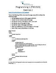 Styling HTML Webpage With CSS Practical Exercise Guide Course Hero