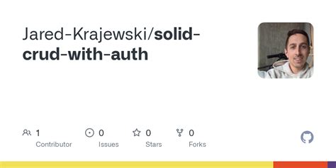 Github Jared Krajewski Solid Crud With Auth