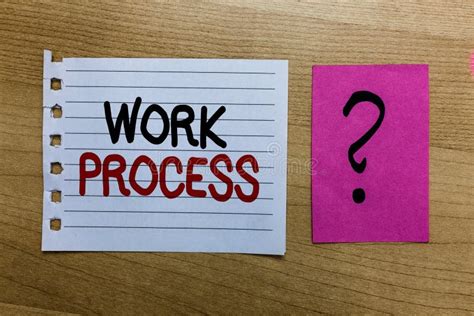 Conceptual Hand Writing Showing Work Process Business Photo Text Standard Procedures How To