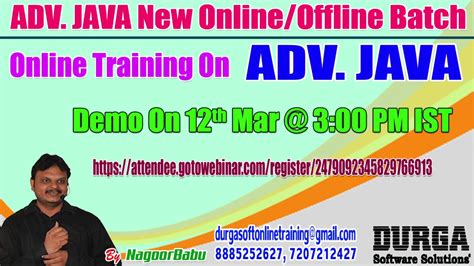 ADV JAVA Online Training In DURGASOFT YouTube