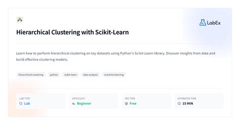 hierarchical clustering with python scikit learn tutorial labex