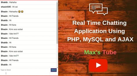 create a real time chatting application with php mysql and ajax max
