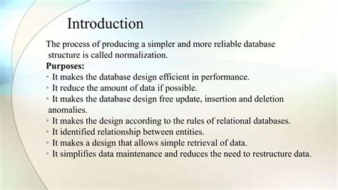 Normalization Of Database Management Ppt Pptx