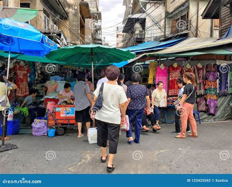 Some Parts Of City Life Of Thai People In The Downtown Of Bangkok Which