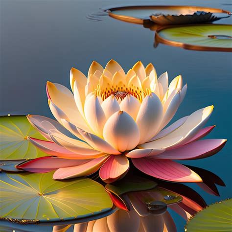 Premium Ai Image Water Lily