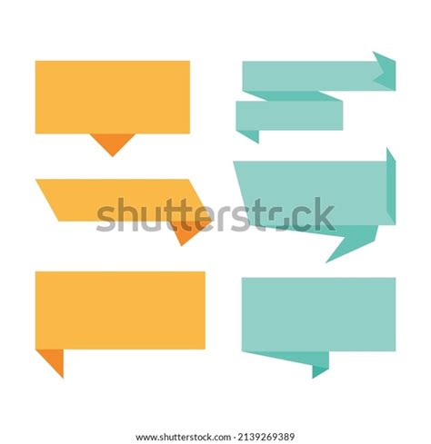 Euclidean Template Icon Text Box Origami Stock Vector Royalty Free Shutterstock