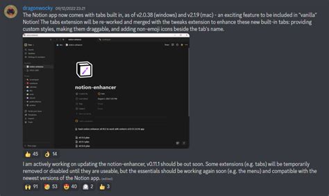 Notion 2017 Infinite Loading When Tabs Extension Is Active · Issue 606 · Notion Enhancer