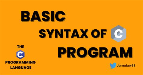 C Basic Syntax