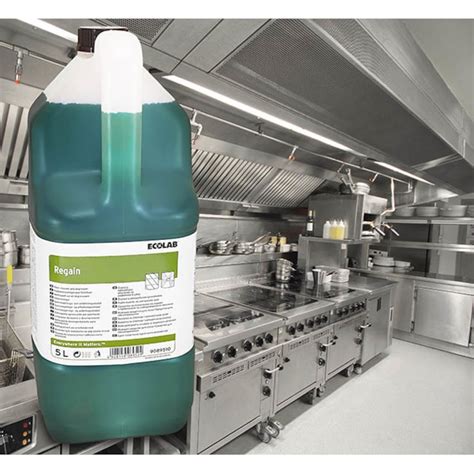 Професионален препарат за подове обезмаслител леко пенлив Regain 5l Ecolab специално за