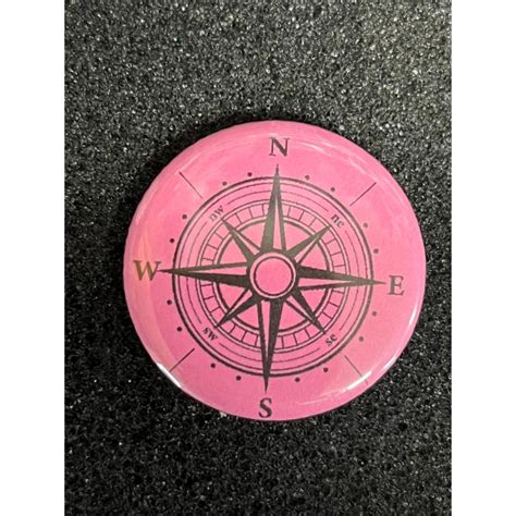 Antique Compass Button Air Speed Junkie