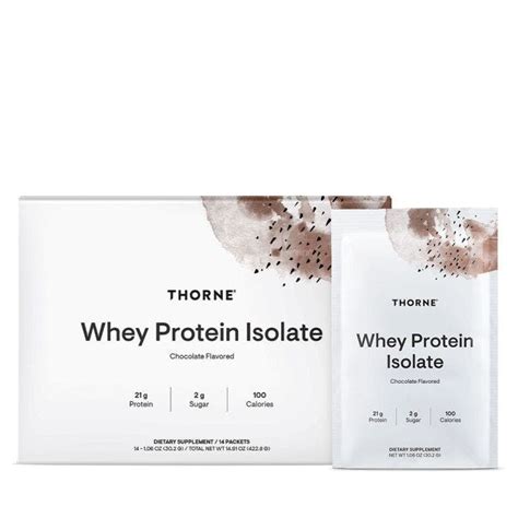 Thorne Whey Protein Isolate Chocolate Packets