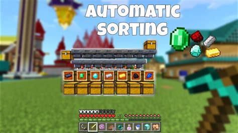 Minecraft Easy Automatic Sorting System 1 20 Youtube