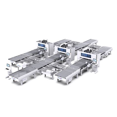 Kdt 612 Drillingrouting Cnc Machine Line With Automatic Scanning And