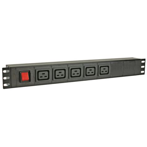 IEC C19 Switched 19 Horizontal Rack Mount 6 Way RPP