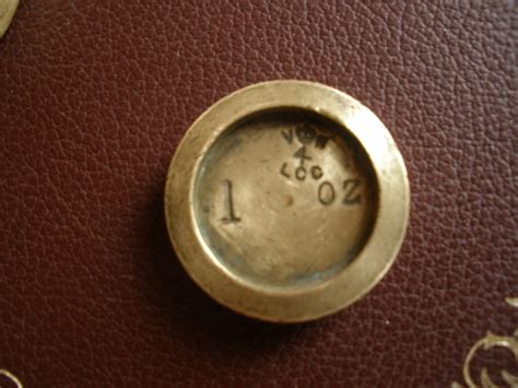 Vintage Nested Stack Of Four Brass Pancake Scale Weights Supernova Antiques