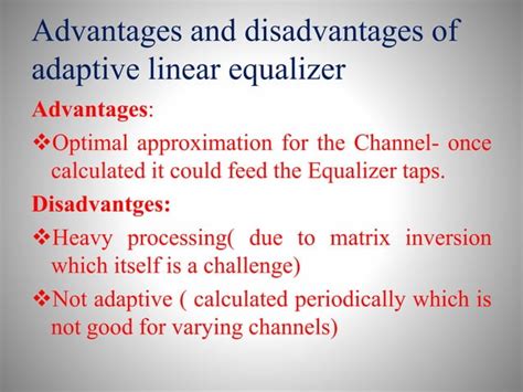 adaptive linear equalizer pptx
