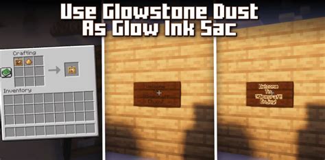 Use Glowstone Dust As Glow Ink Sacs для Майнкрафт 1 19 4 1 19 2 1 18