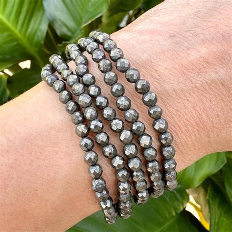 Pyrite Bracelet Etsy