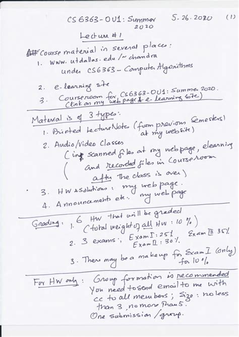 Lec 1 Lecture Notes For Design And Analysis Of Algorithms Cs Ou1