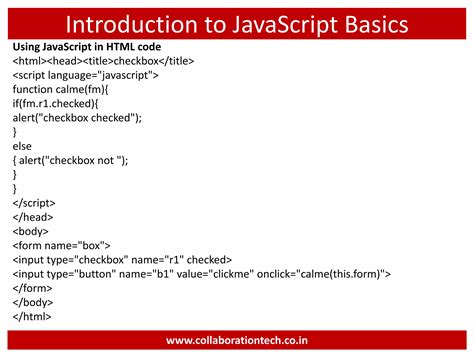 Introduction To Javascript Programming Ppt