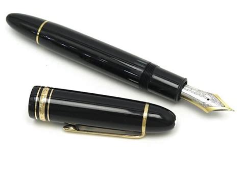 VINTAGE MONTBLANC MEISTERSTUCK FEATHER PEN 149 BLACK GOLD 115384 PISTON