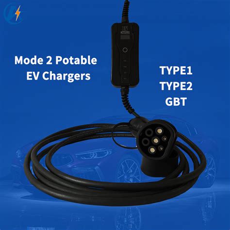 Mode2 Electric Vehicle Charging Station Socket Connector Portable