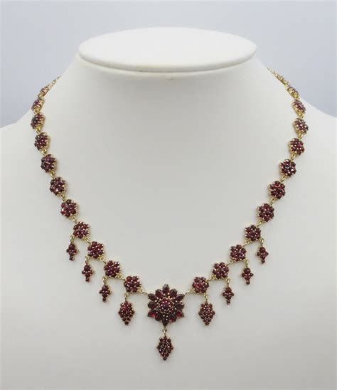 Proantic Vermeil Necklace Set With Garnets