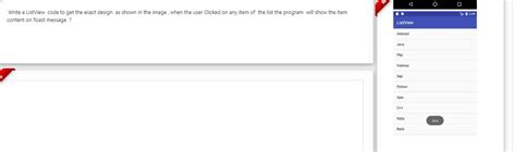 solved write a listview code to get the exact design as