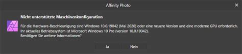 1 9 1 no more opencl for me v1 bugs found on windows affinity forum