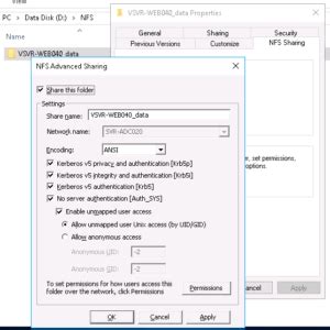 Windows Server As An NFS Server For Linux Clients Life In Apps OSs And Code