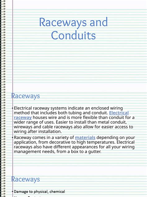 Lecture Raceways And Conduits Pdf Electrical Wiring Building