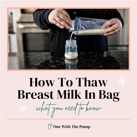 Freezing And Thawing Breast Milk