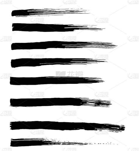 手绘水墨画画笔笔触收藏