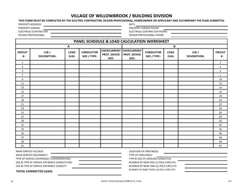 Residential Electrical Load Calculations