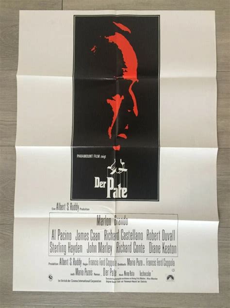 Le Parrain The Godfather 1972 Coppola Brando Pacino Affiche Originale Poster Eur 15000