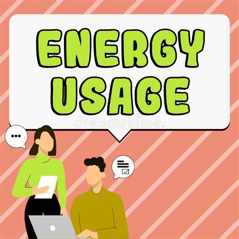 Text Showing Inspiration Energy Usage Concept Meaning Amount Of Energy