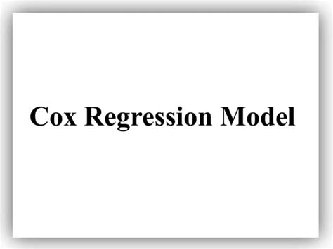 Survival Analysis Lectureppt