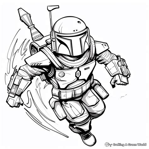 Boba Fett Coloring Pages Free And Printable