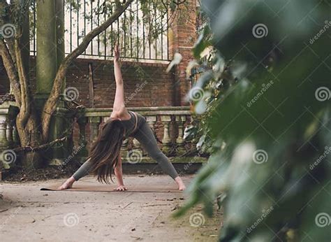 Artistic Photo Of An Unrecognizable Female Yoga Teacher In Revolved Or Artistic Photo Of An Unrecognizable Female Yoga Teacher In Revolved Or