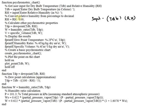 Solved Use Matlab That Inputs Any Two Psychrometric Variables Dry