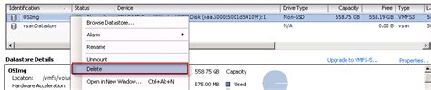 Working for better server 建立VMFS datastore出現Call HostStorageSystem ComputerDiskPartitionInfo 錯誤