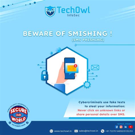 Cybersecurity Smishingalert Staysafeonline Dataprotection Phishingprevention
